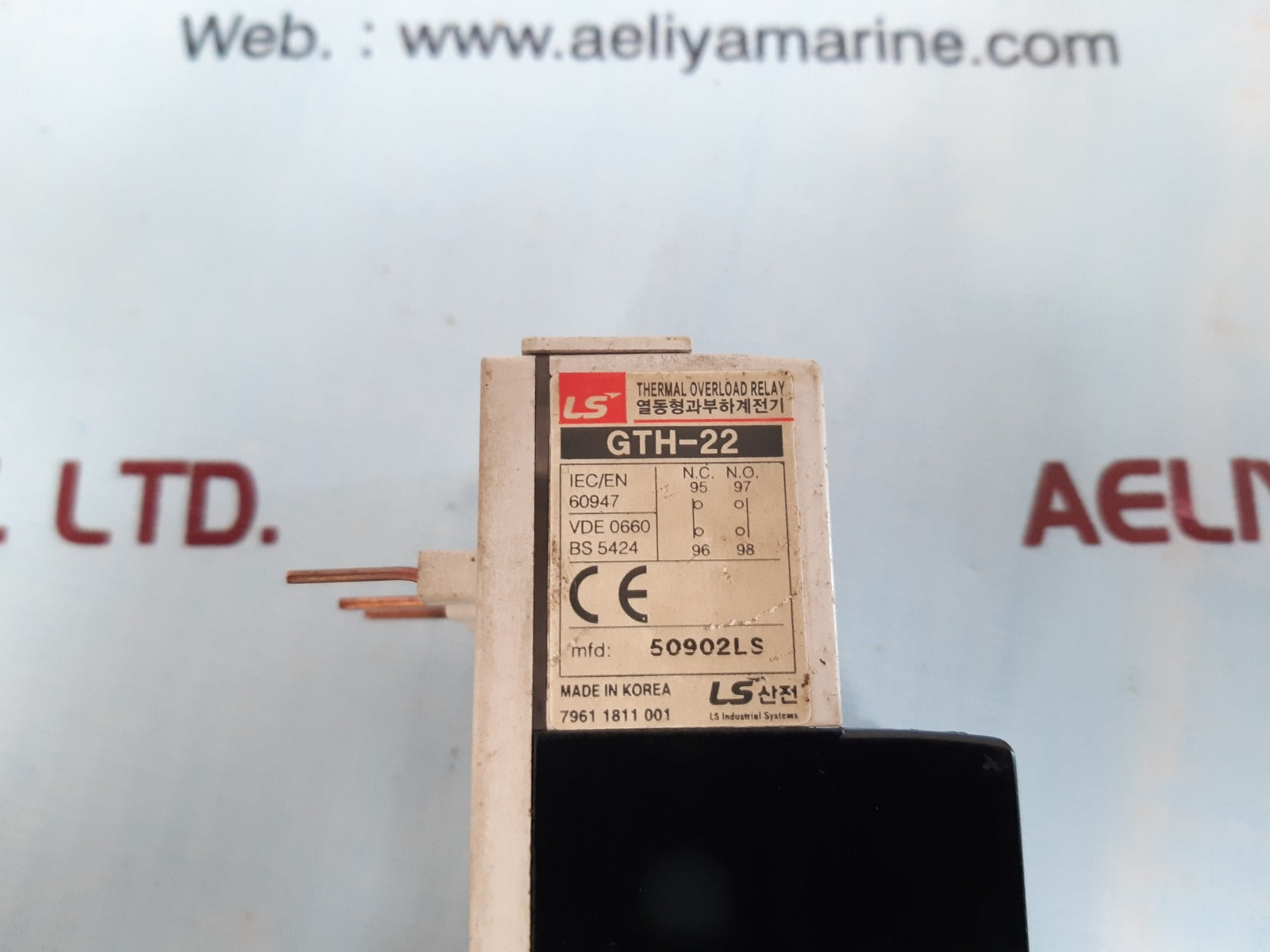 Ls meta mec gth-22 thermal overload relay – Aeliya Marine Tech