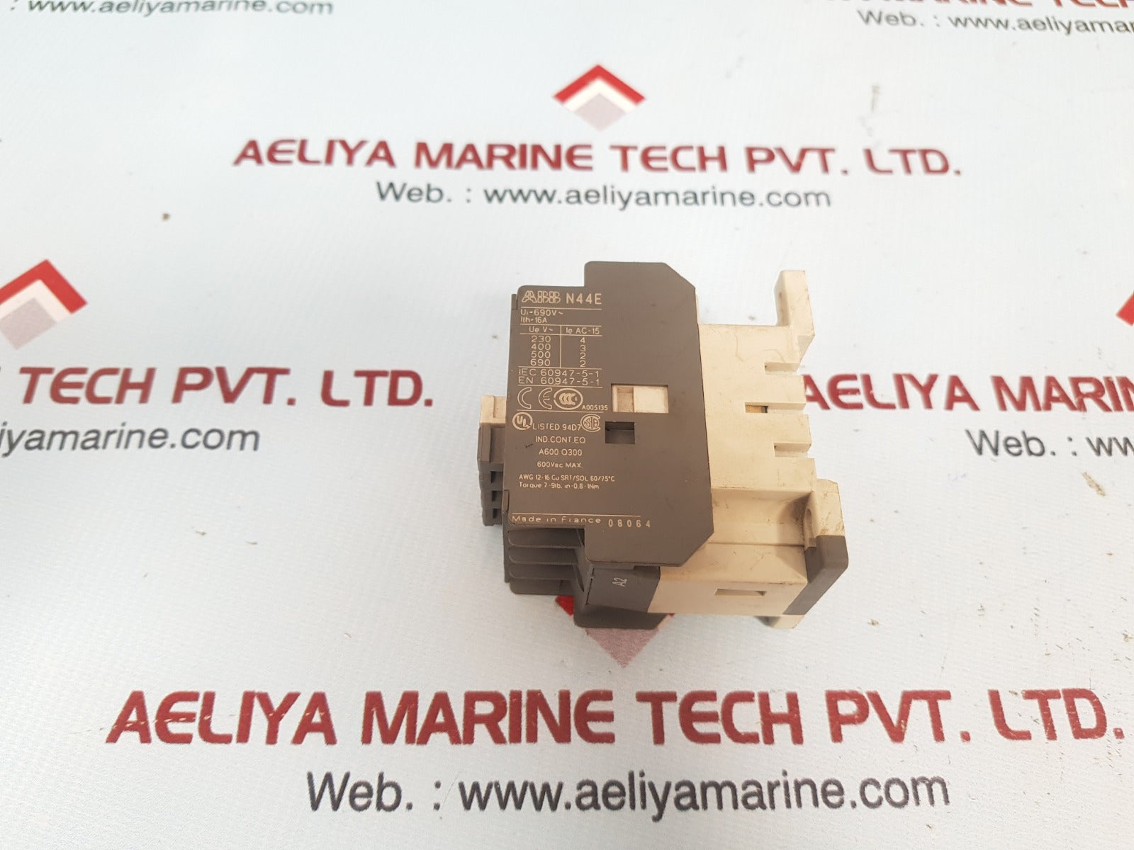 Abb N44E Contactor Relay 110-115V 50Hz /115-127V 60Hz – Aeliya Marine Tech