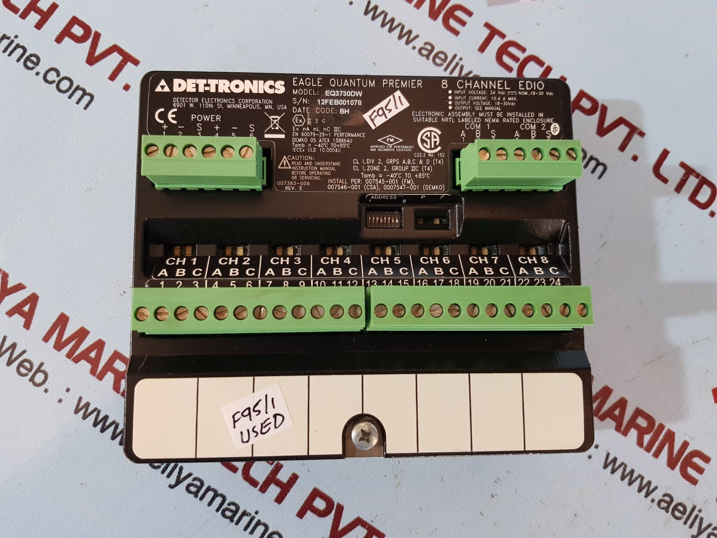 Det-tronics eq3730dw eagle quantum premier 8 channel edio i/o module ...