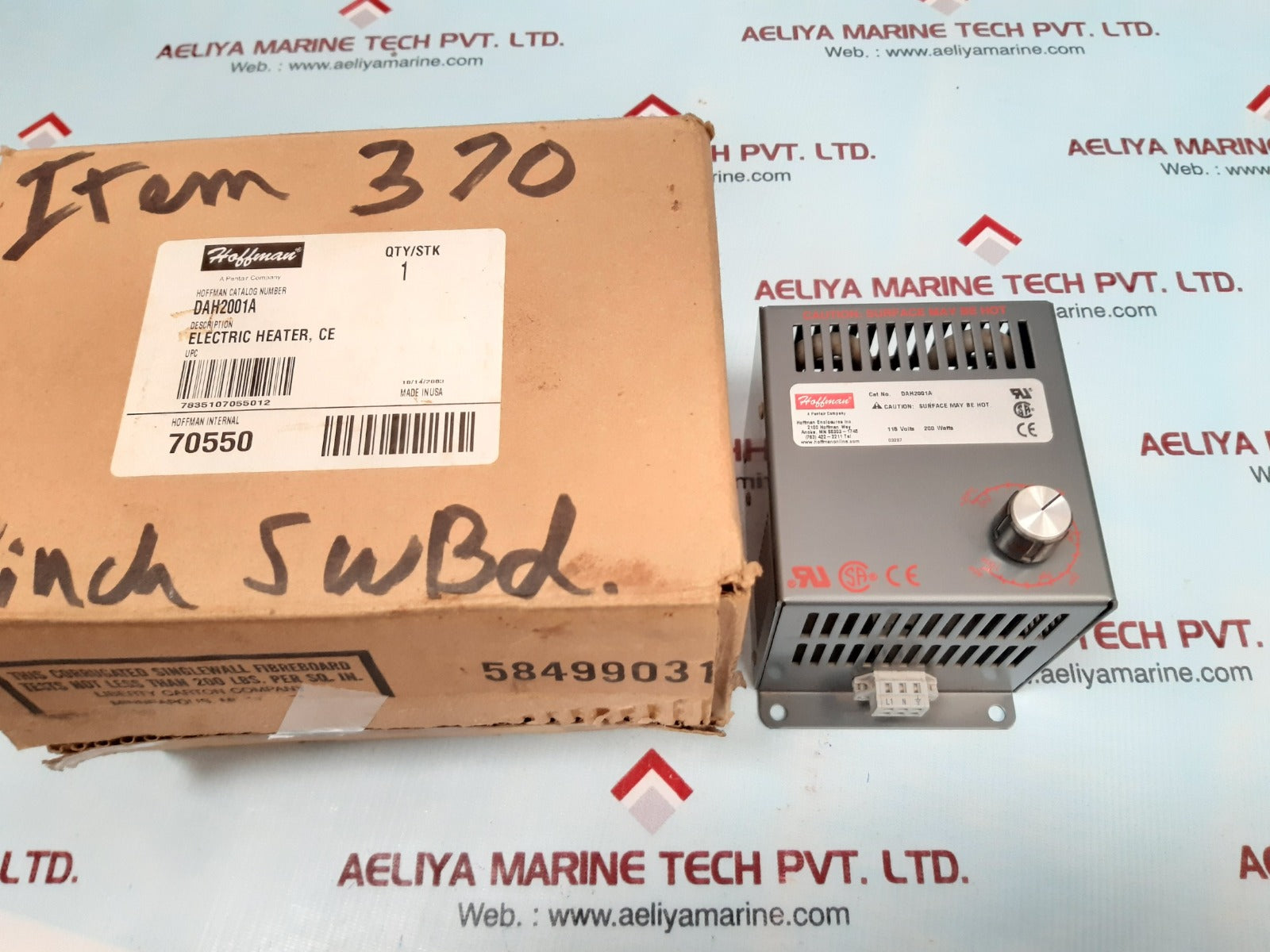 Hoffman dah2001a electric heater – Aeliya Marine Tech