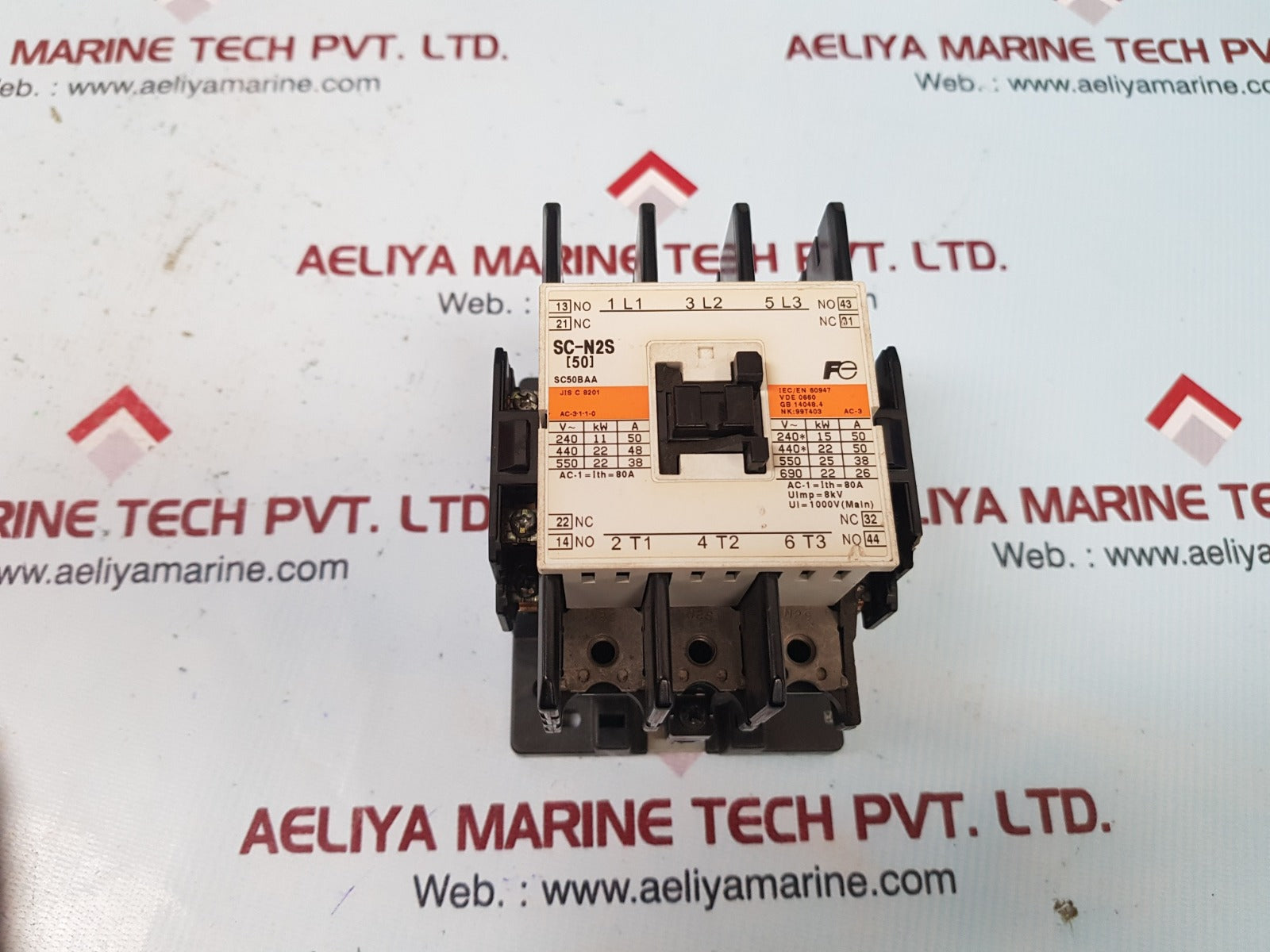 Fuji electric sc-n2s [50] sc50baa contactor 380-400v 50hz/400-440v ...