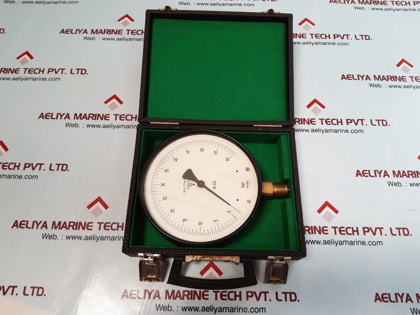 C.wilh.stein sohn kl.0,6 manometer pressure clock – Aeliya Marine Tech