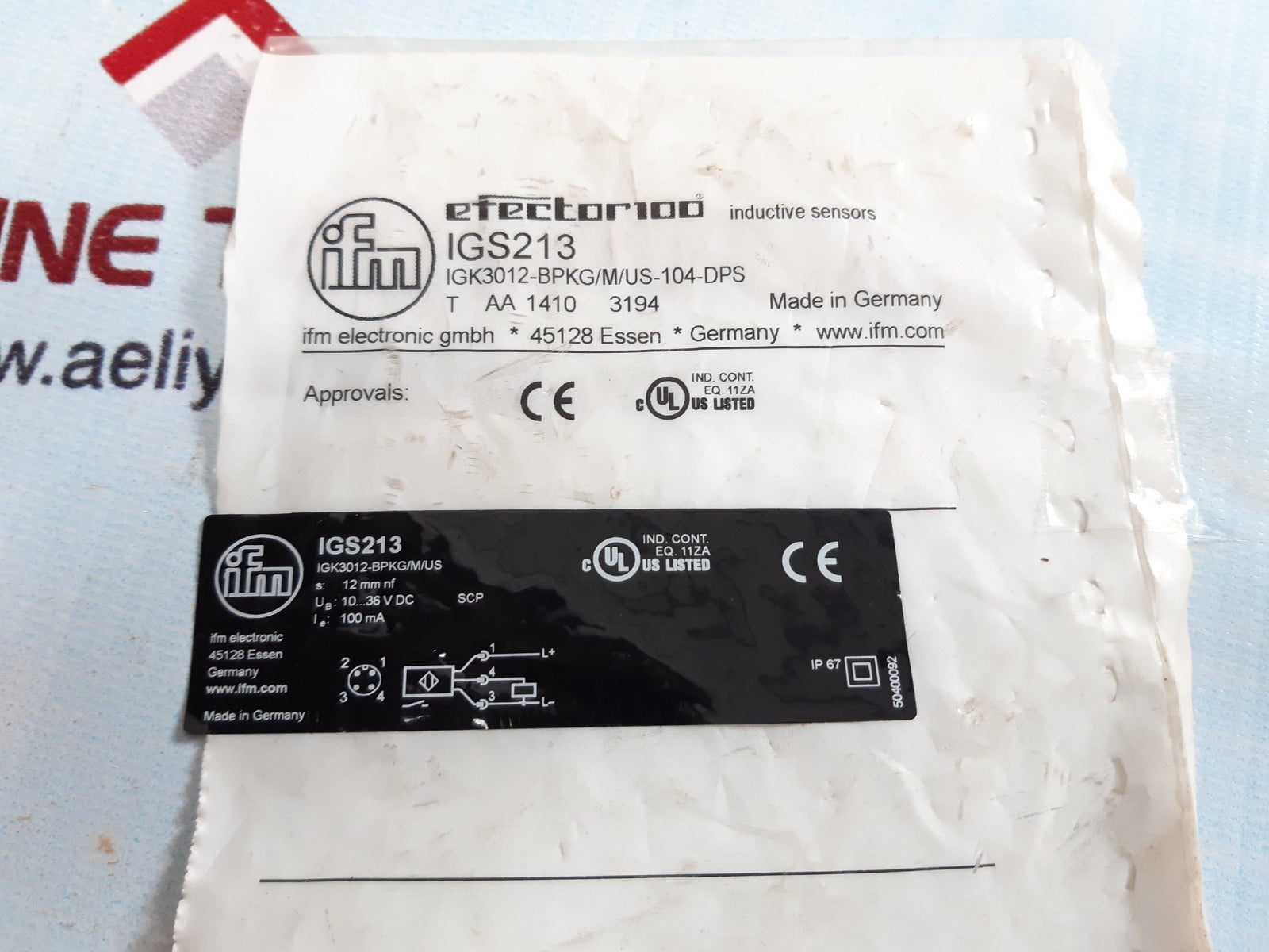 Ifm igs213 inductive sensor – Aeliya Marine Tech