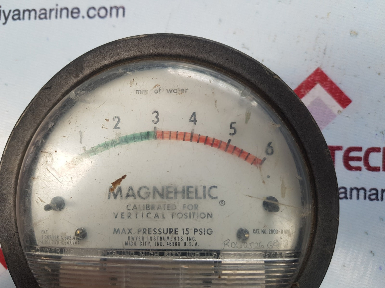 Magnehelic 2000-6mm calibrated differential pressure gauge – Aeliya ...