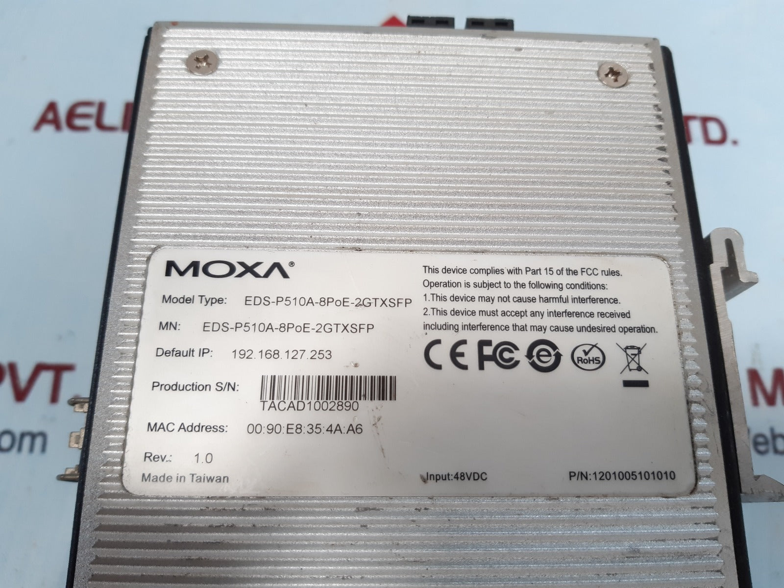 Moxa eds-p510a-8poe-2gtxsfp ethernet switch – Aeliya Marine Tech