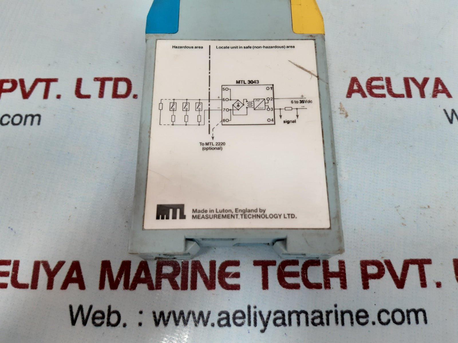 Measurement technology mtl 3043 dc isolator, 1/40ma – Aeliya Marine Tech®