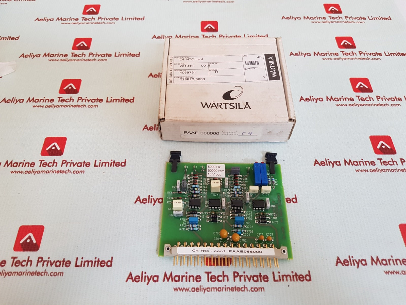 Wartsila c4 ntc card paae066000 – Aeliya Marine Tech