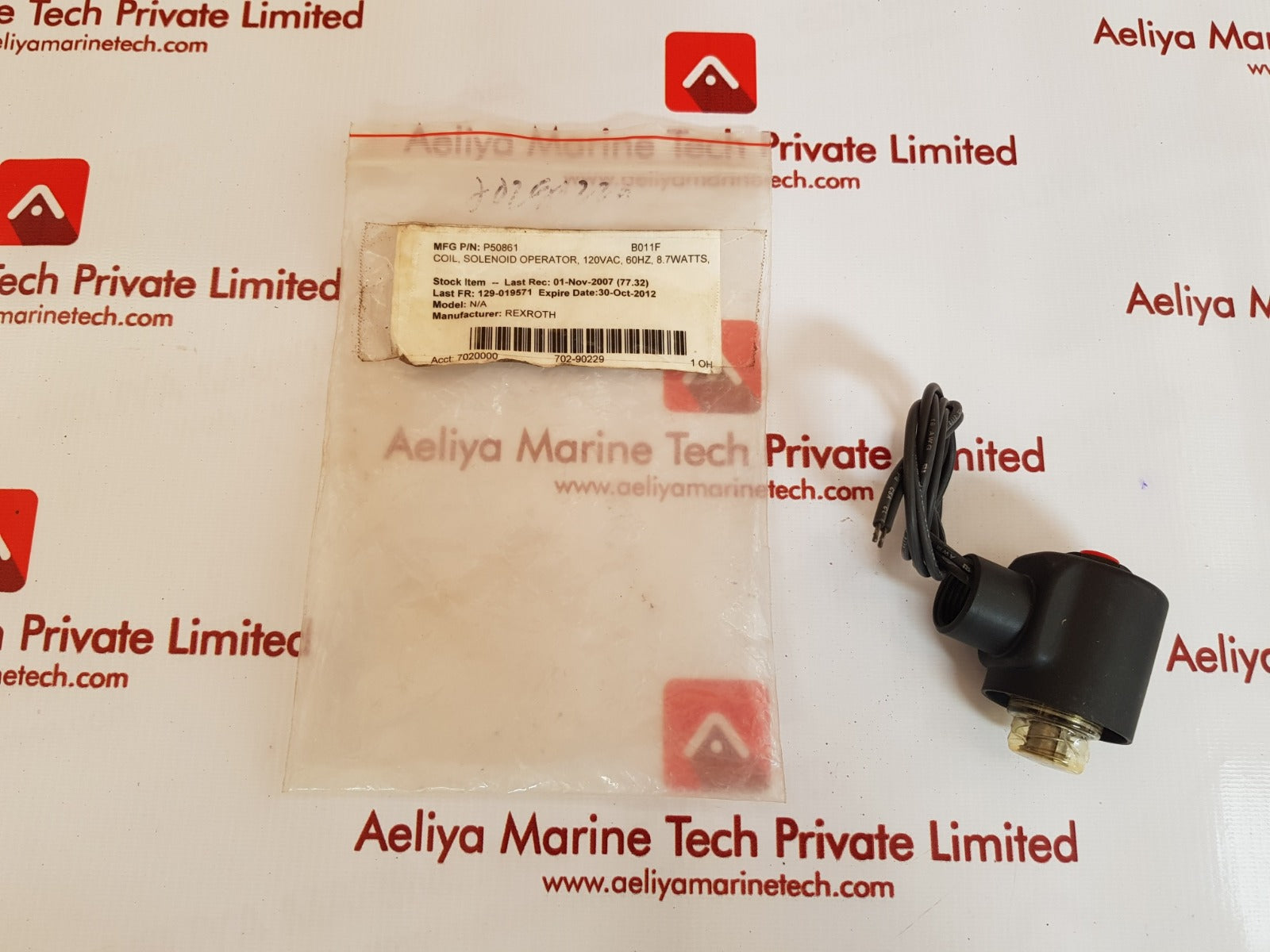 Rexroth p50861 solenoid operator coil – Aeliya Marine Tech