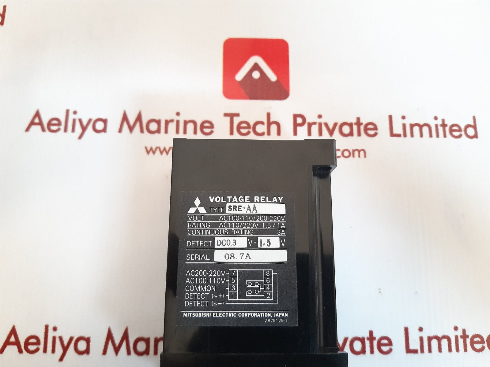 Mitsubishi electric sre-aa voltage relay ac100-110/200-220v – Aeliya Marine Tech®