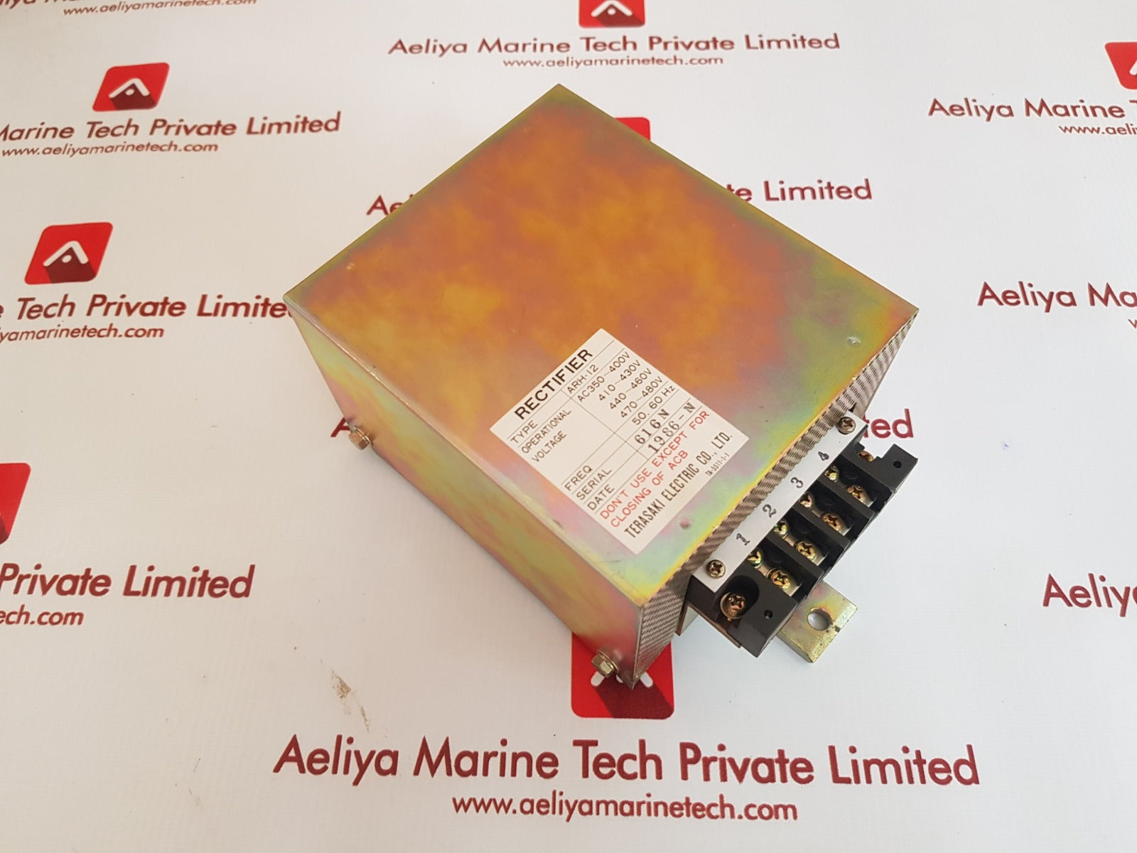 Terasaki arh-12 rectifier – Aeliya Marine Tech