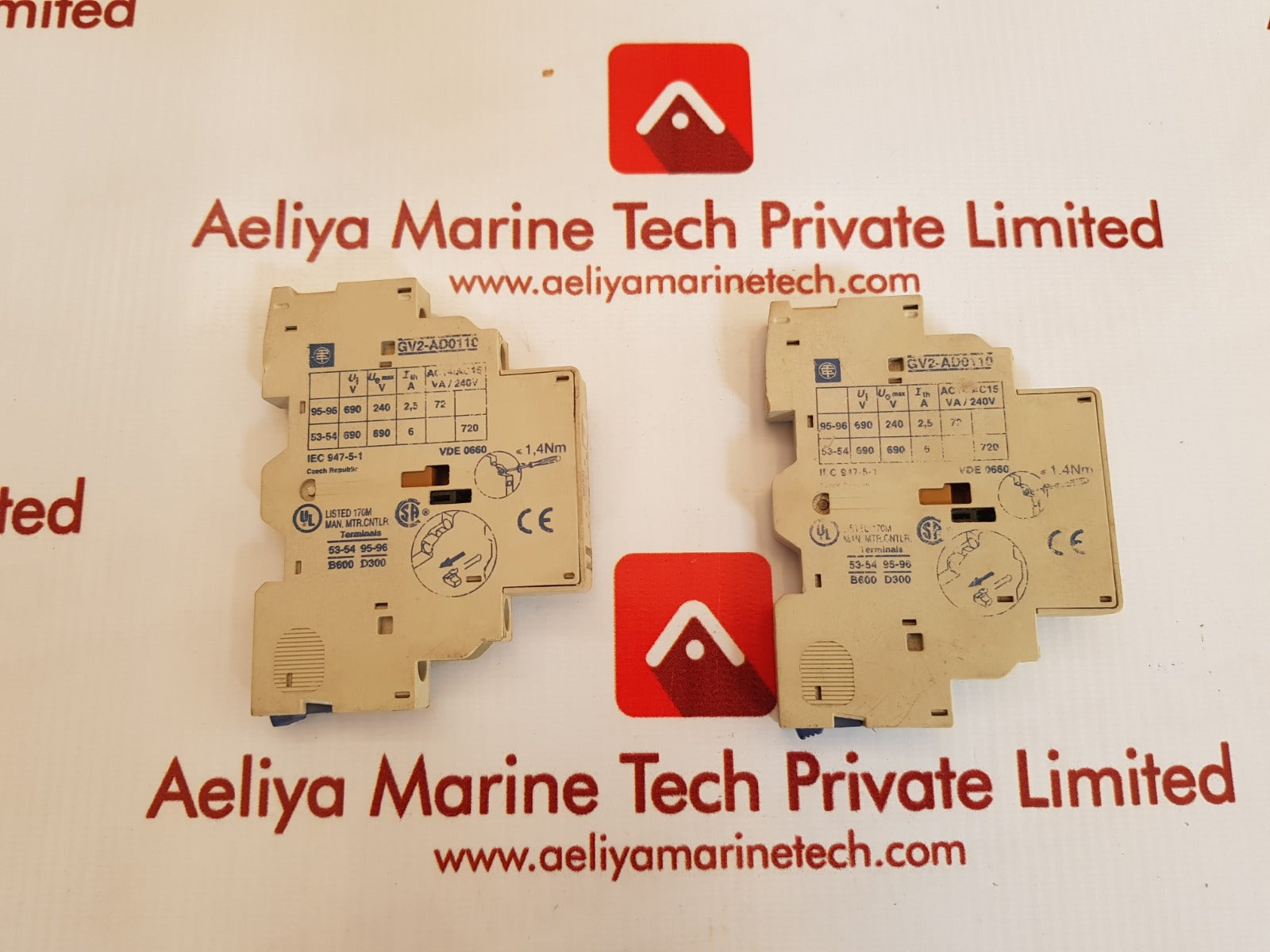 Telemecanique Gv2-ad0110 auxiliary contact – Aeliya Marine Tech