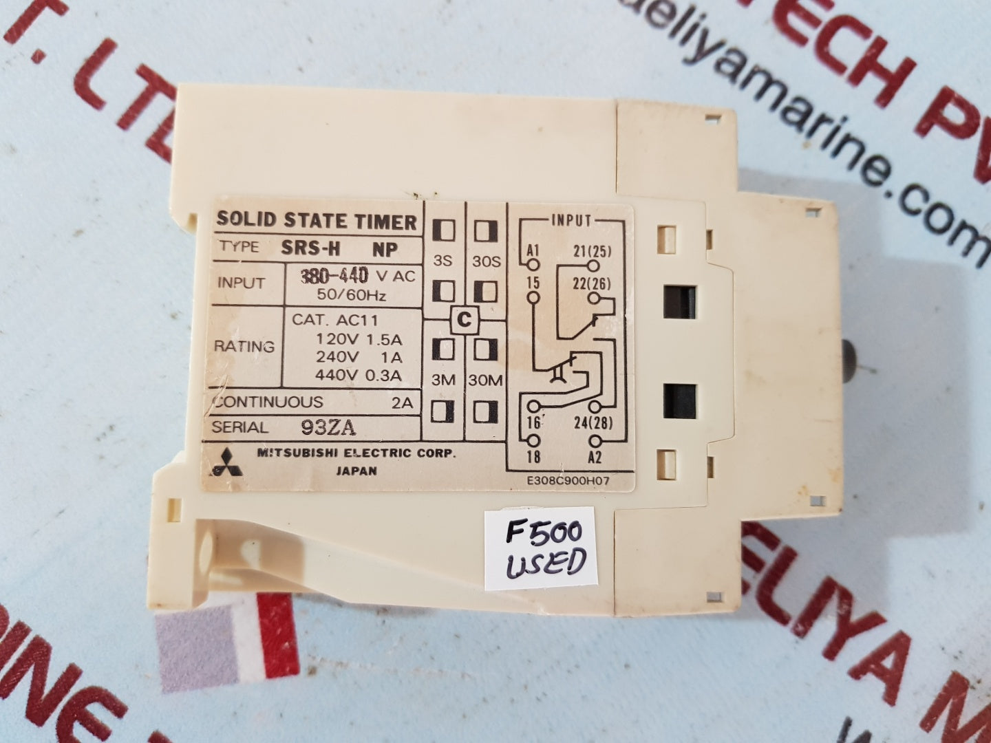 Mitsubishi srs-h np solid state timer 380-440v ac – Aeliya Marine Tech