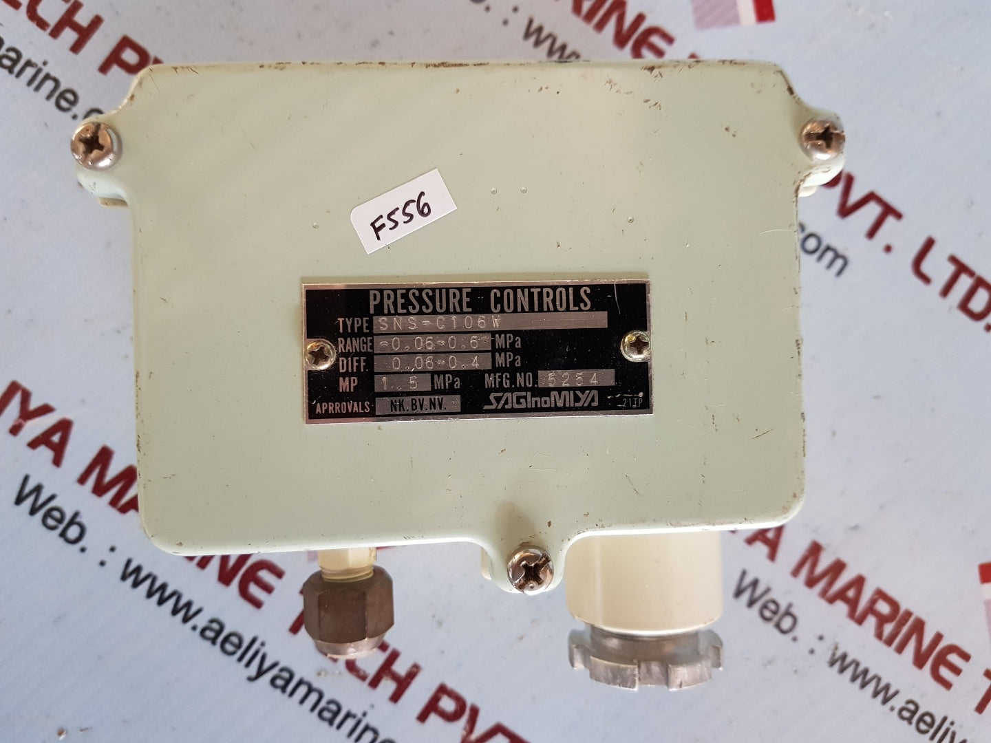 Saginomiya sns-c106w pressure controls – Aeliya Marine Tech