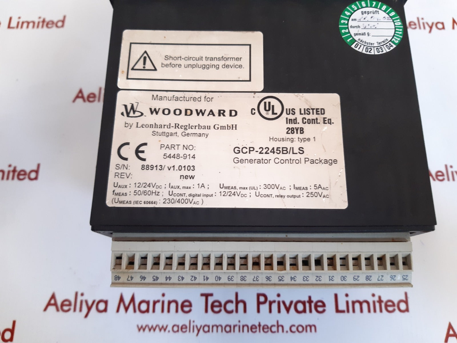 Woodward gcp-20 generator control – Aeliya Marine Tech