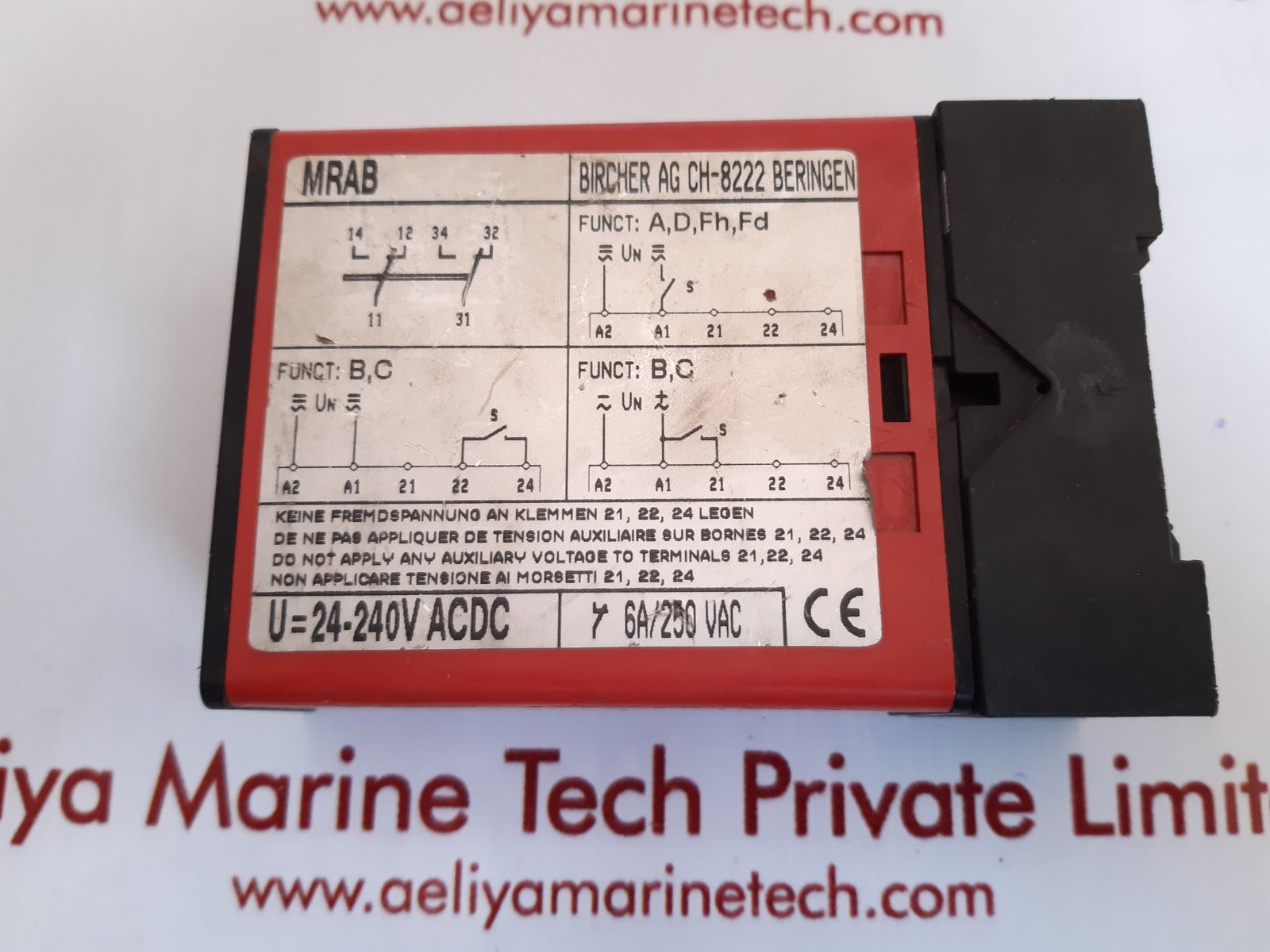 Bircher mrab safety relay – Aeliya Marine Tech