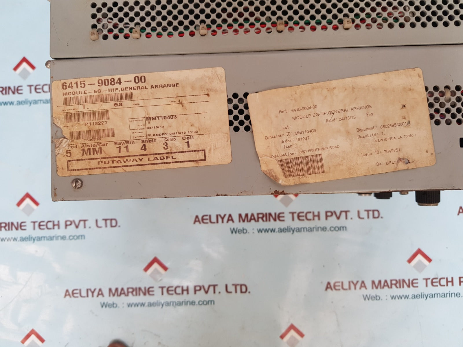 National oilwell varco eg-iiip engine generator control module 6415 ...