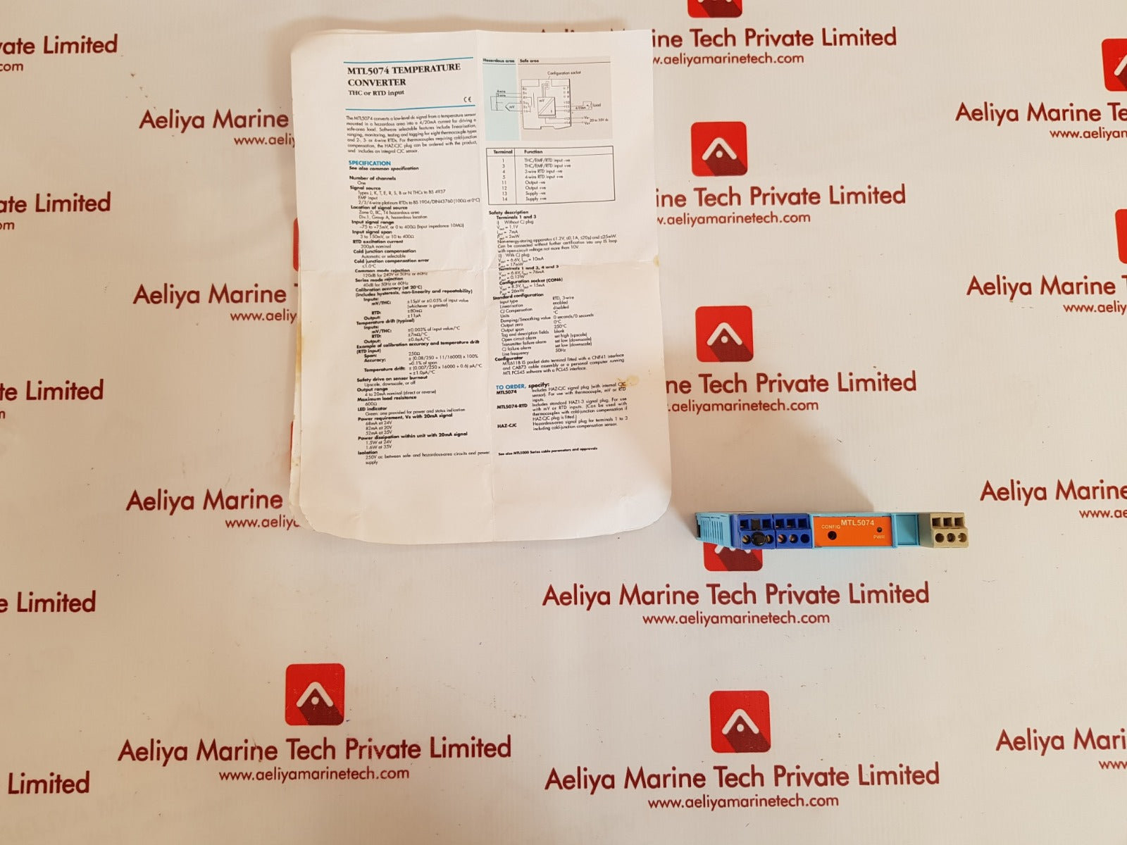 Measurement technology mtl5074 temperature converter – Aeliya Marine Tech