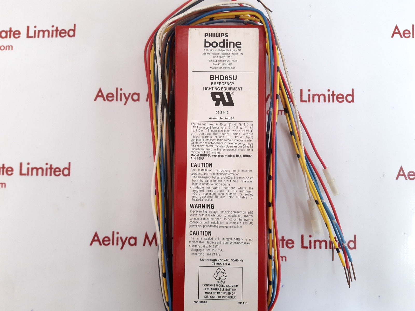 Philips bodine bhd65u ballast emergency light – Aeliya Marine Tech