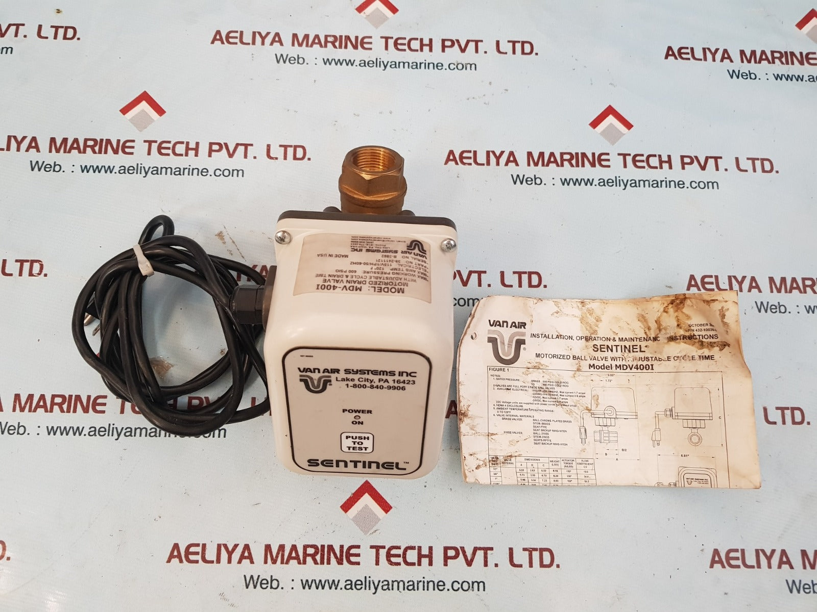 Vanair sentinel mdv-400i motorized ball valve – Aeliya Marine Tech