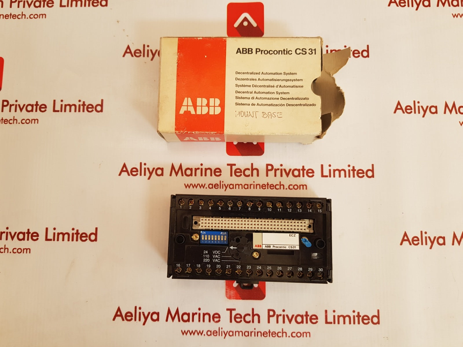Abb procontic cs 31 mount base 24vdc – Aeliya Marine Tech®