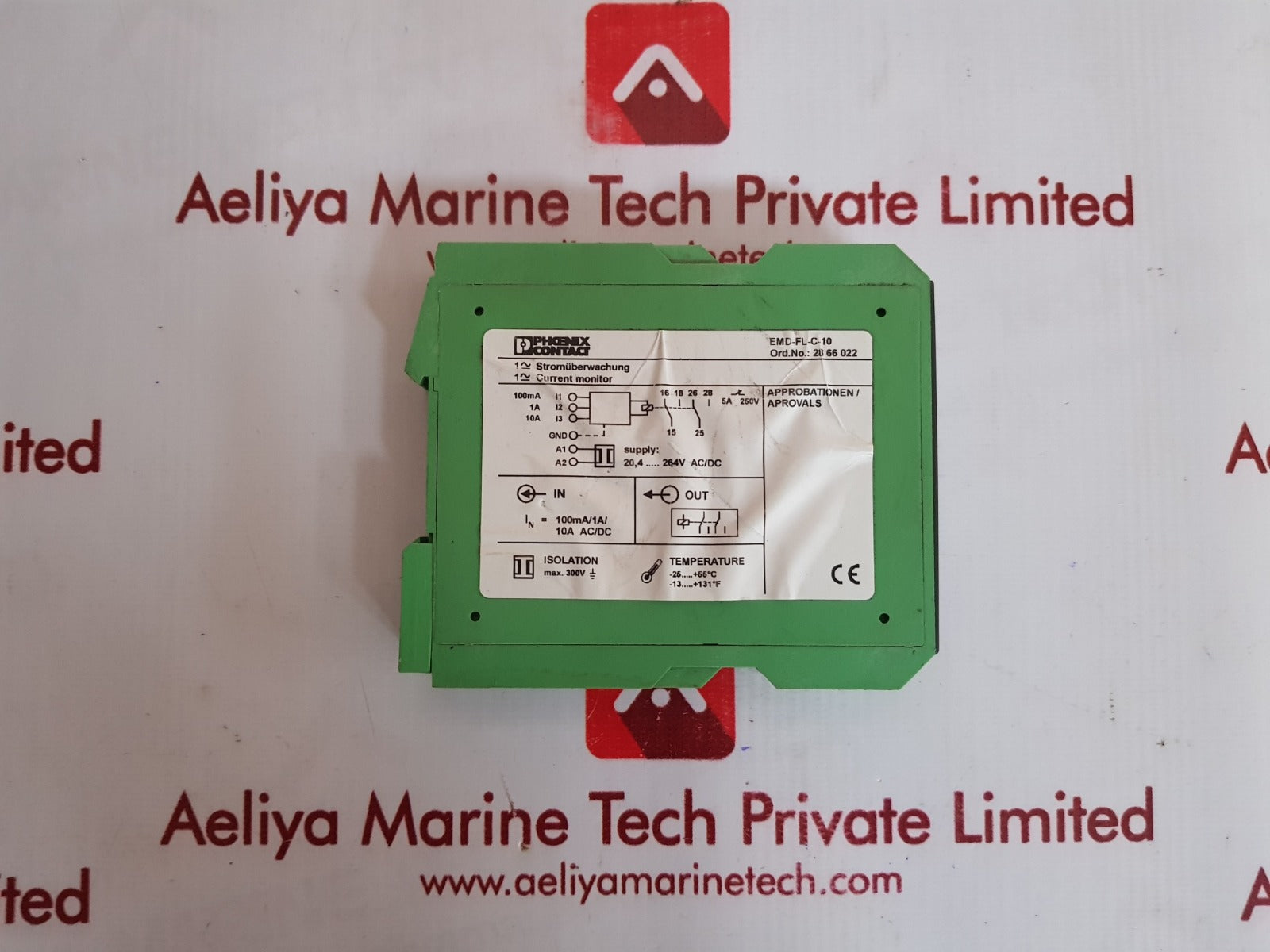 Phoenix contact emd-fl-c-10 current monitor relay – Aeliya Marine Tech