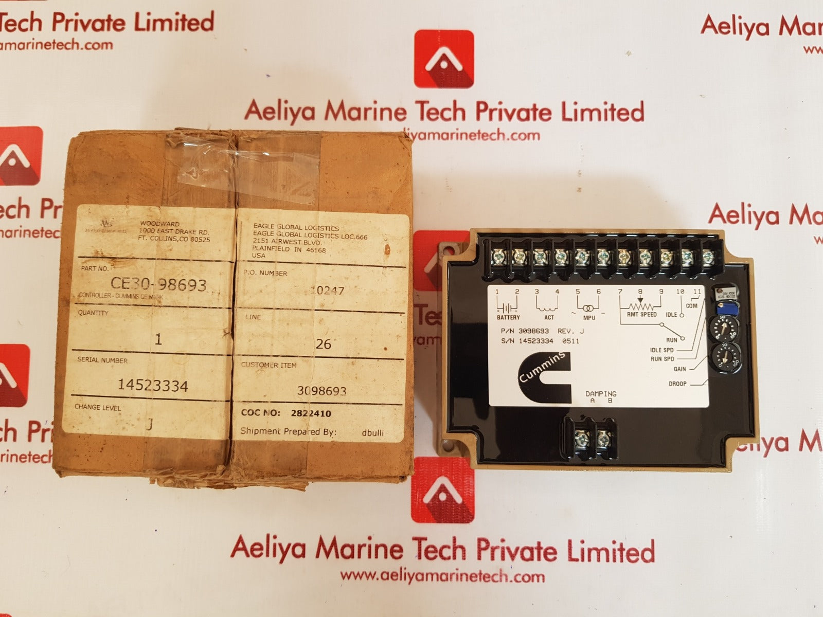 Cummins speed controller 3098693 rev. j for cummins generator – Aeliya ...