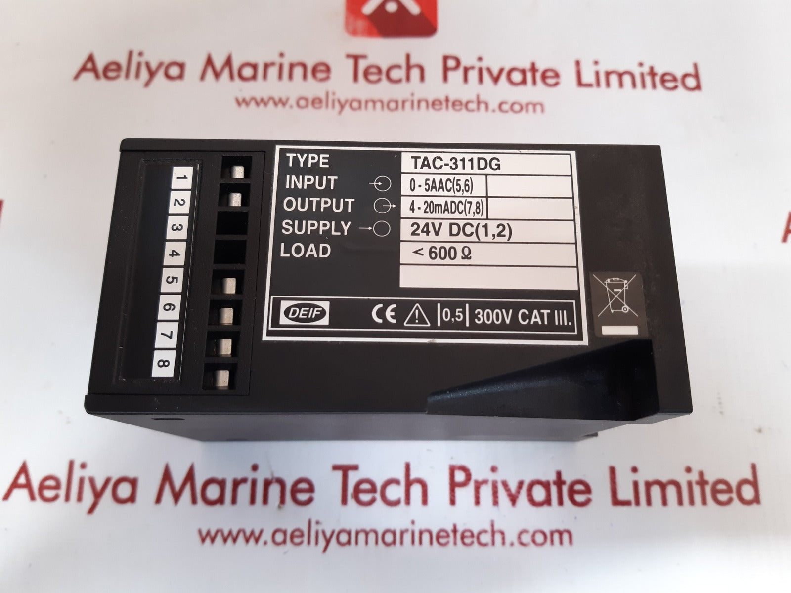 Deif TAC-311DG Current Transducer | 0–5A to 4–20mA – Aeliya Marine Tech
