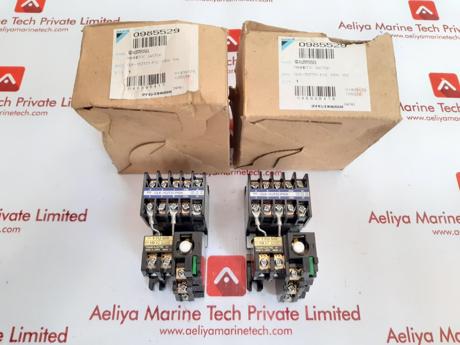 Togami electric clk-15jt31-p12a + t-11j-s50 magnetic switch – Aeliya ...