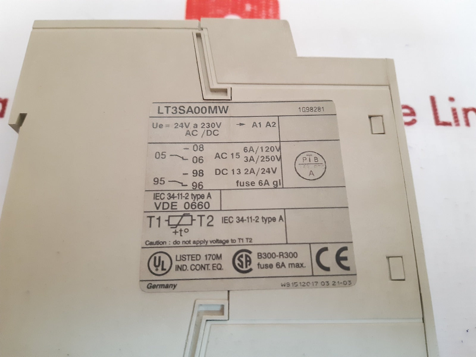 Telemecanique lt3sa00mw thermistor protection relay – Aeliya Marine Tech®