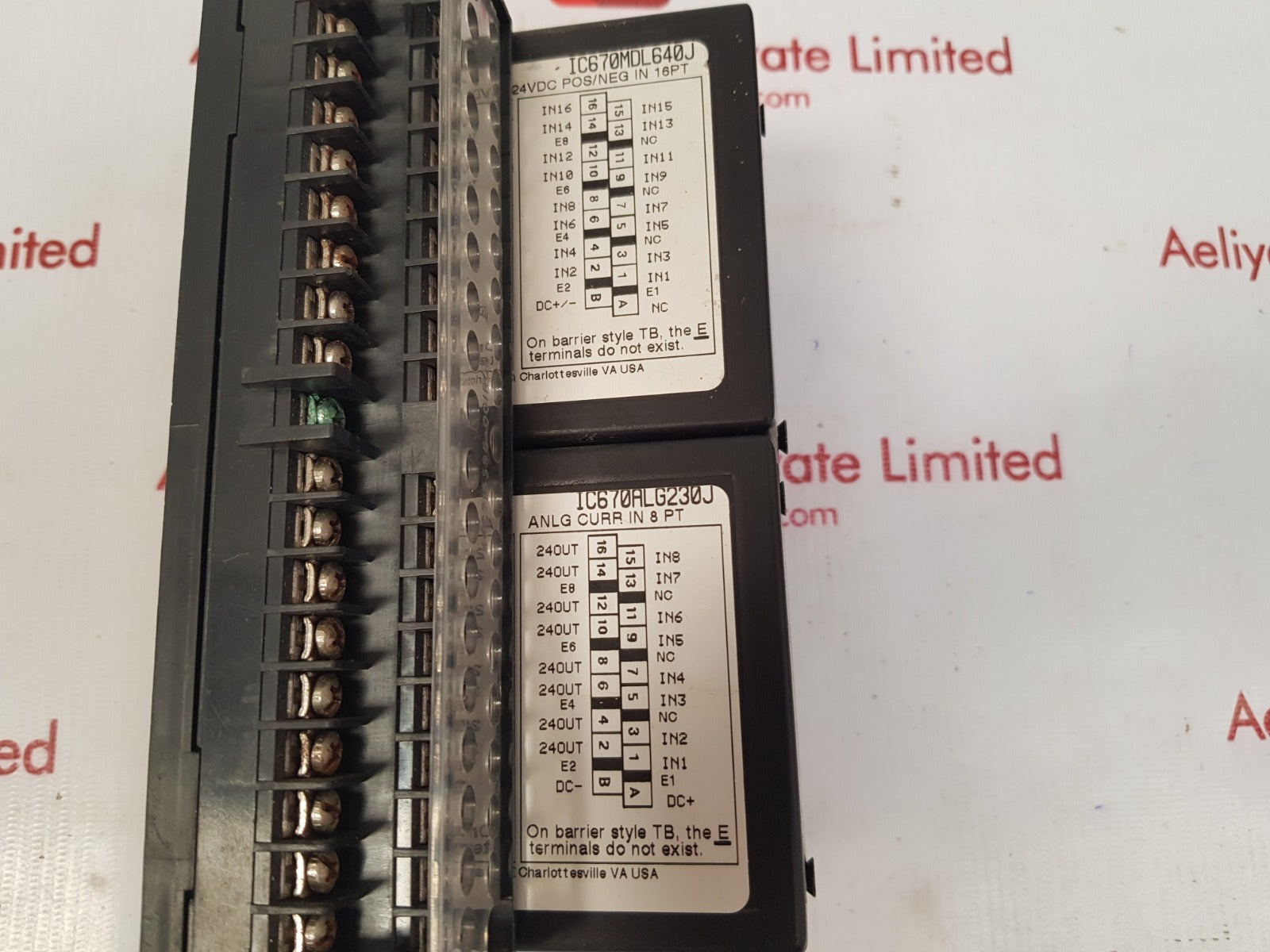 Ge fanuc Ic670mdl640j/ic670alg230j input module with ic670chs001e i/o ...