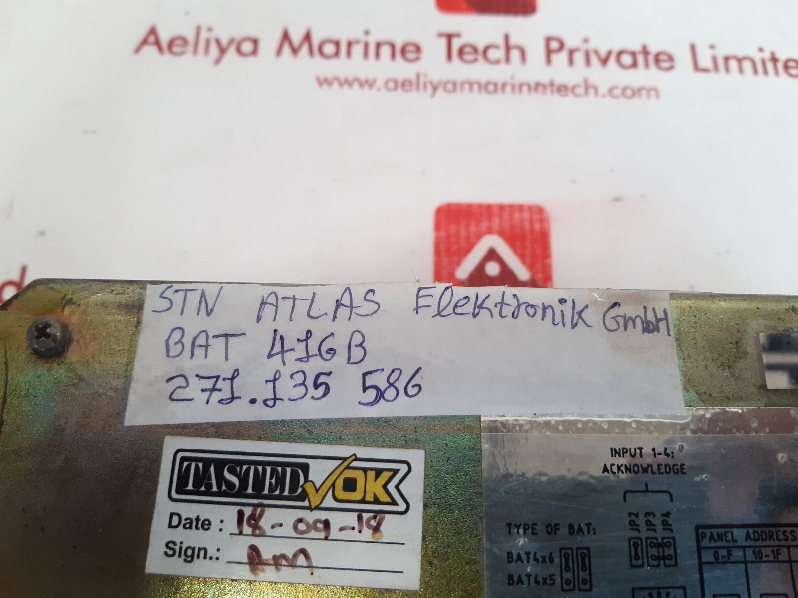 Stn atlas bat 416b signal fire alarm control display 271.135 586 ...