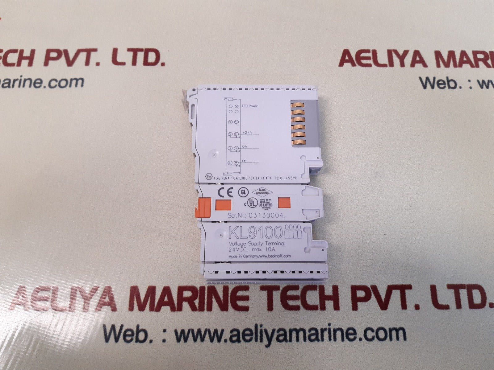 Beckhoff kl9100 voltage supply terminal – Aeliya Marine Tech