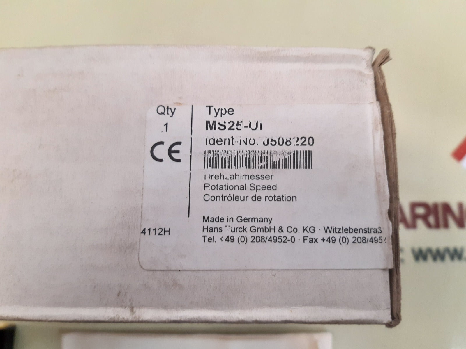 Turck ms25-ui rotational speed meter – Aeliya Marine Tech