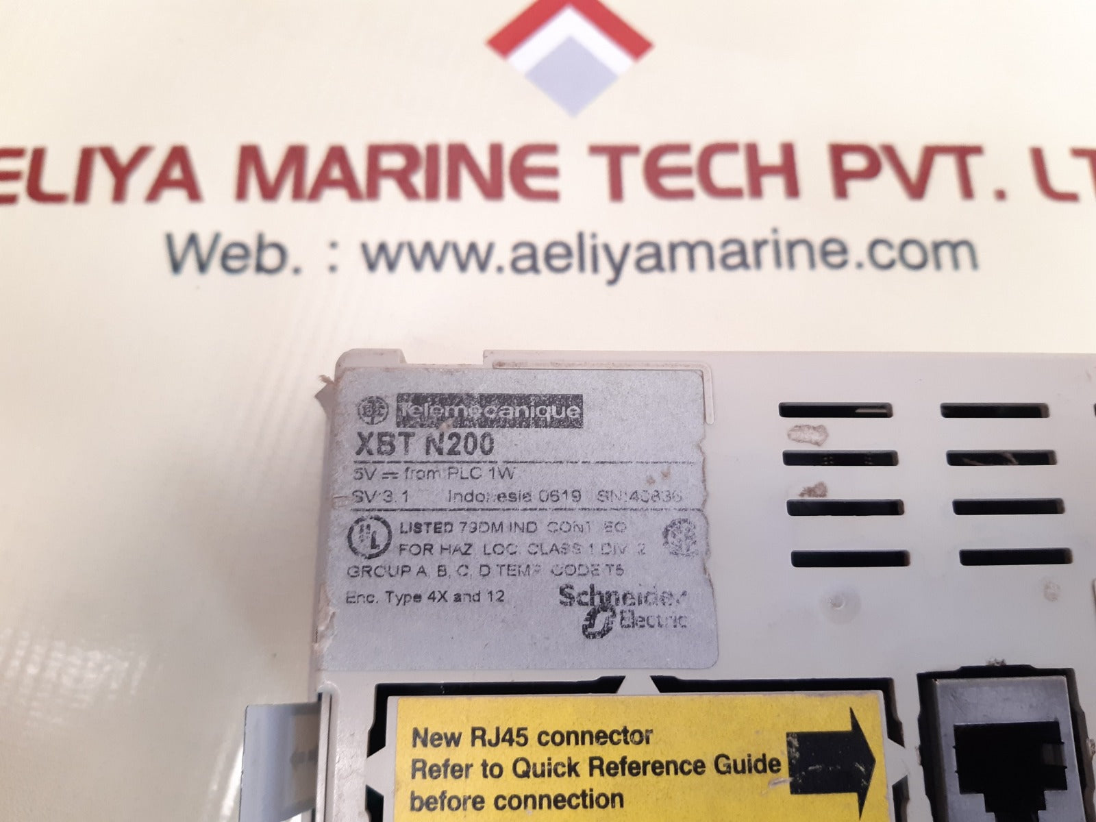 Telemecanique magelis xbt n200 panel – Aeliya Marine Tech