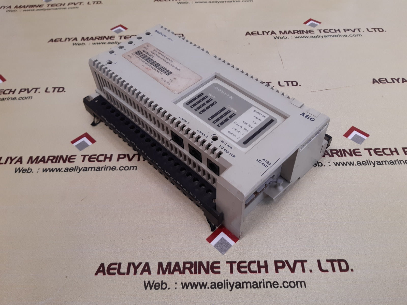 Aeg/schneider modicon micro 110cpu51200 controller – Aeliya Marine Tech