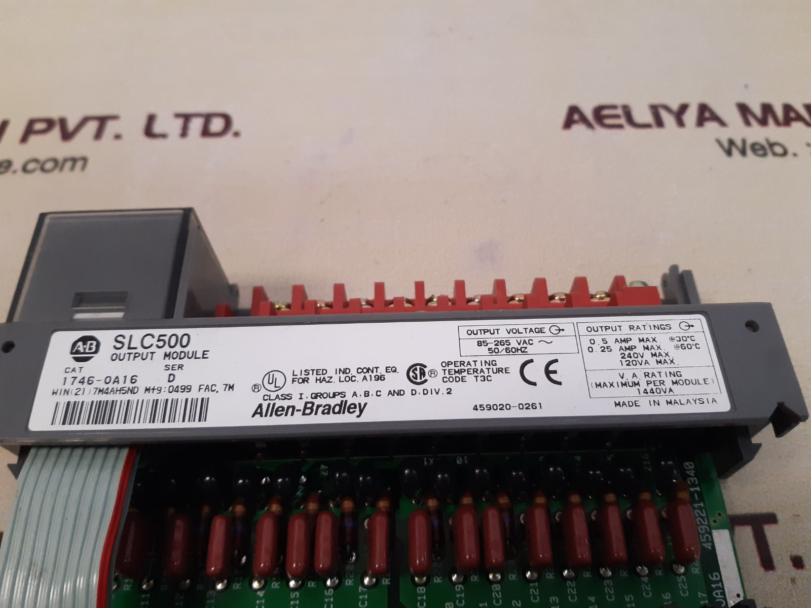 Allen-bradley 1746-0a16 slc500 output module – Aeliya Marine Tech