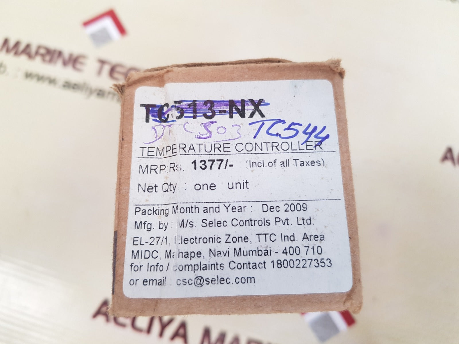 Selec tc544 temperature controller – Aeliya Marine Tech