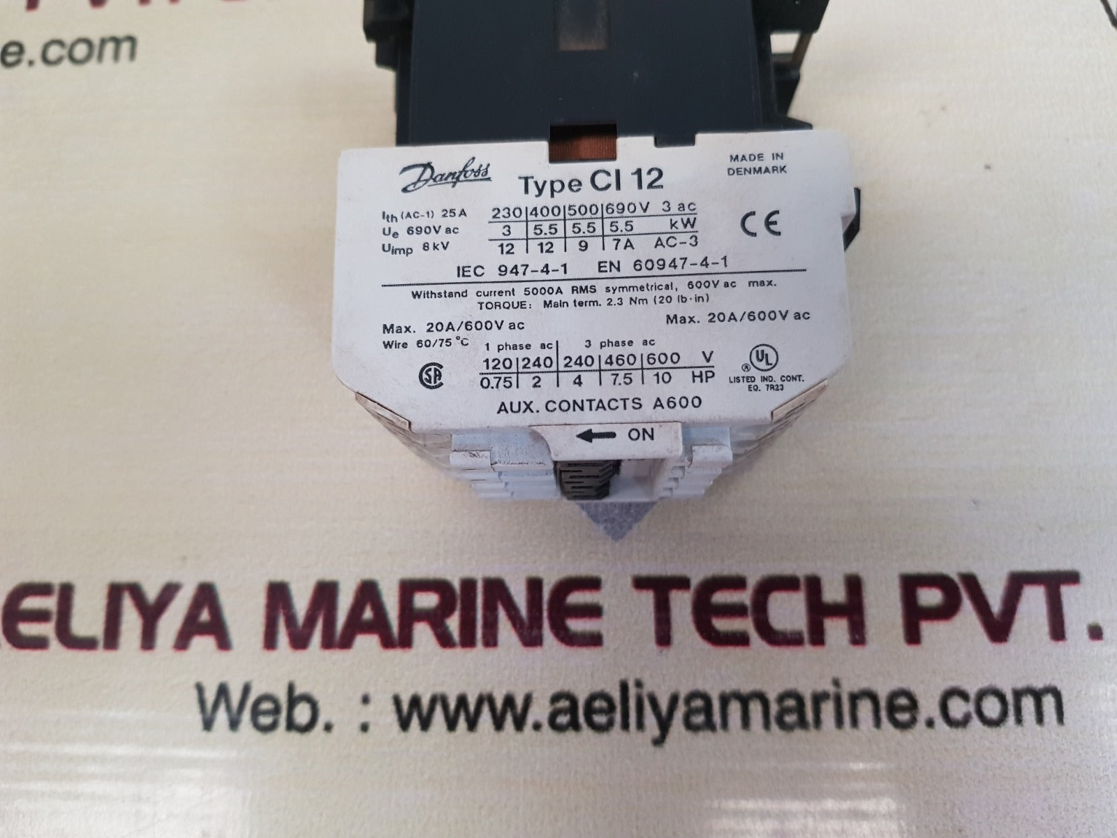 Danfoss ci 12 contactor – Aeliya Marine Tech