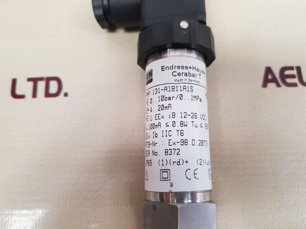 Endress+hauser pmp 131-a1b11a1s pressure transmitter – Aeliya Marine Tech
