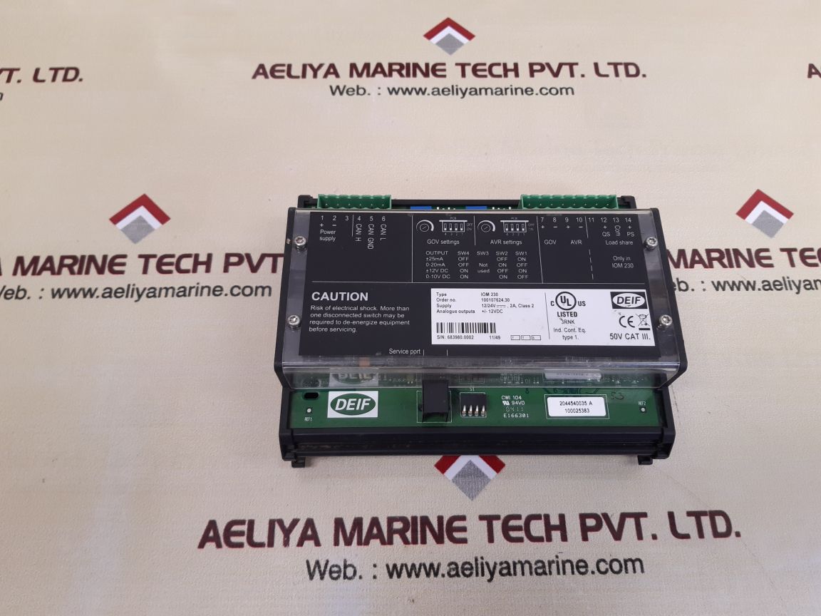 Deif iom230 i/o module Used – Aeliya Marine Tech