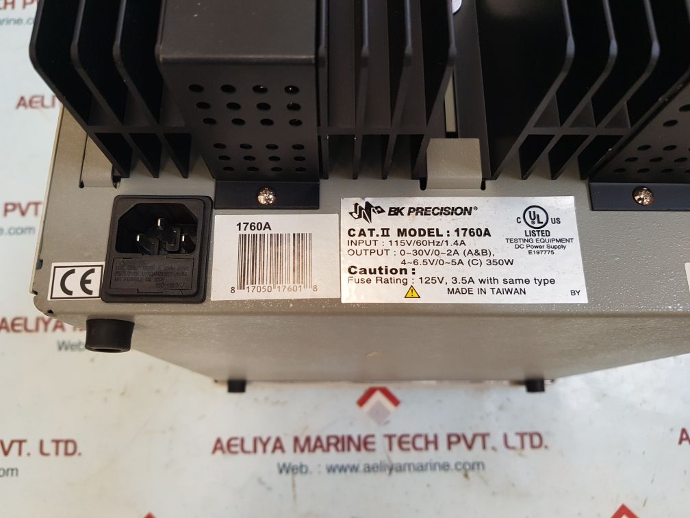 Bk precision 1760a dc power supply – Aeliya Marine Tech