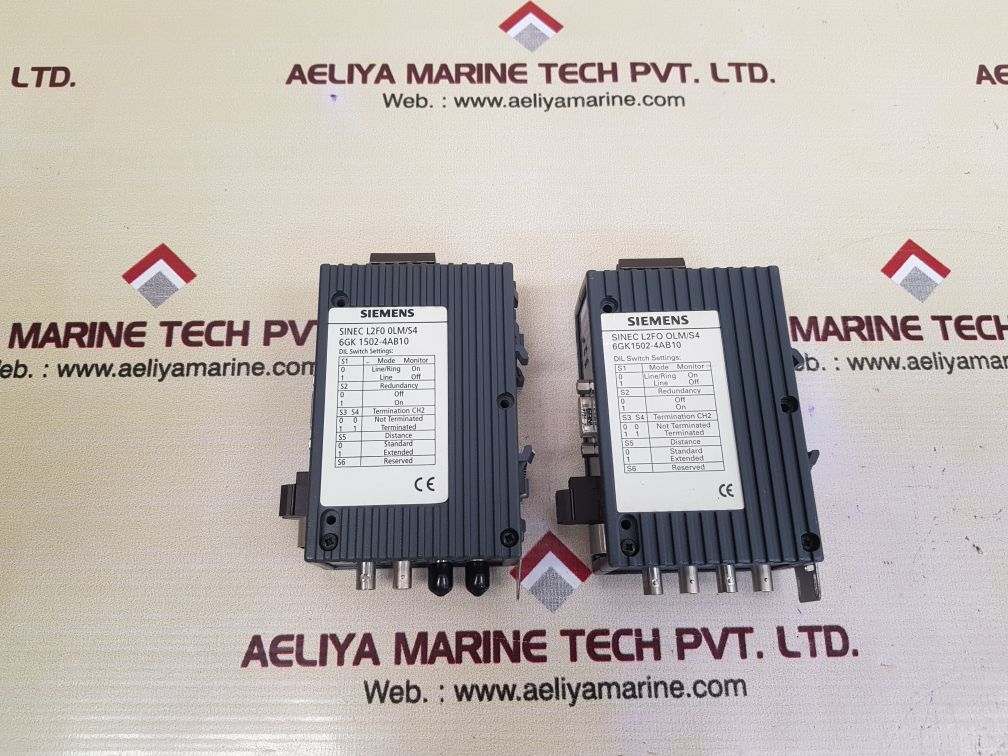 Siemens sinec l2fo olm/s4 optical link module 6gk 1502-4ab10 used ...