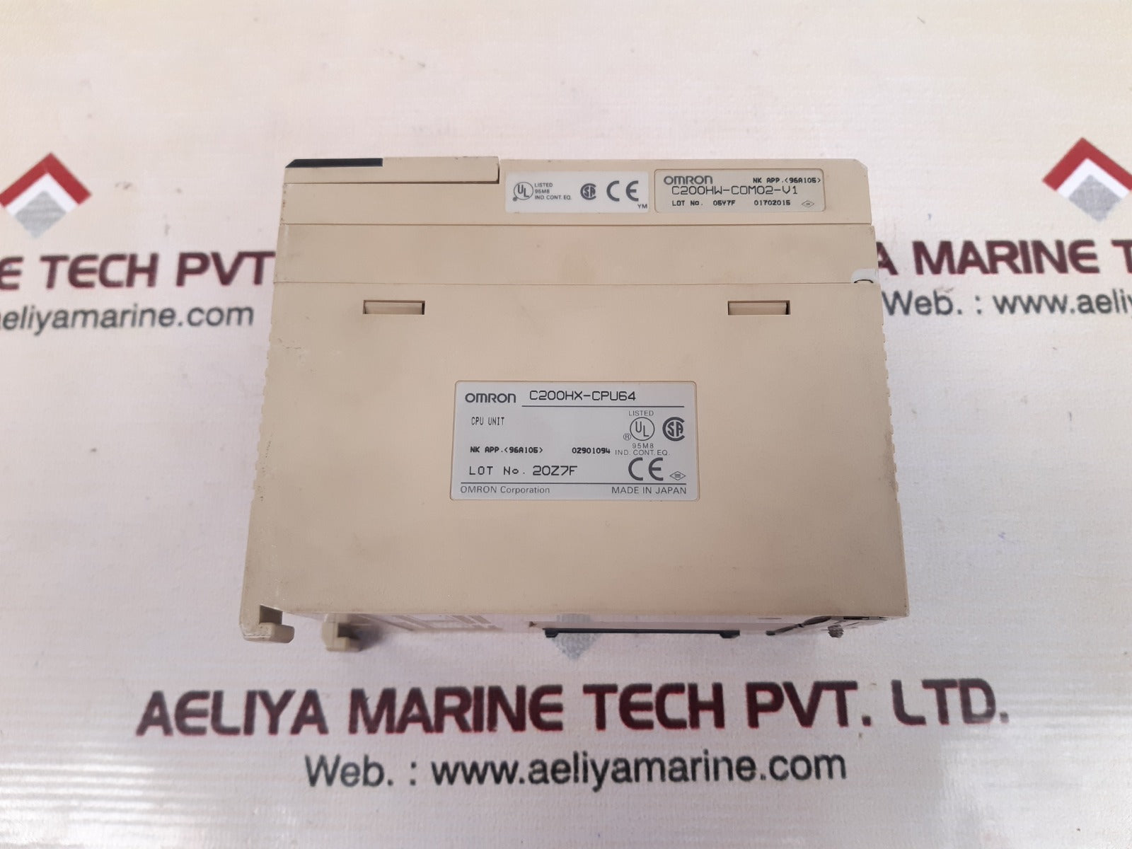 Omron sysmac c200hx-cpu64cpu unit with c200hw-com02-v1 plc module ...