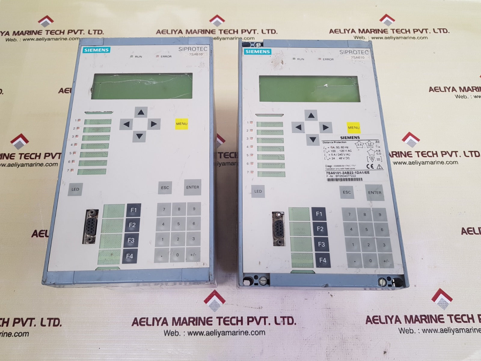 Siemens siprotec 7sa610 distance protection relay 7sa6101-2ab22-1da1/ee ...