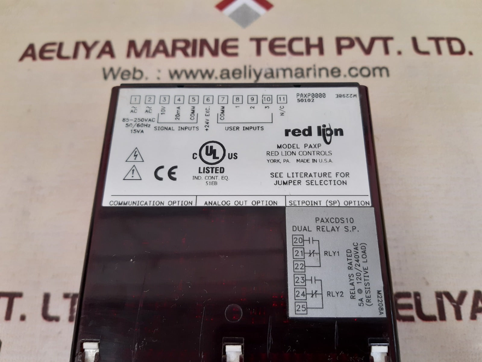 Red lion paxp0000 process input meter – Aeliya Marine Tech