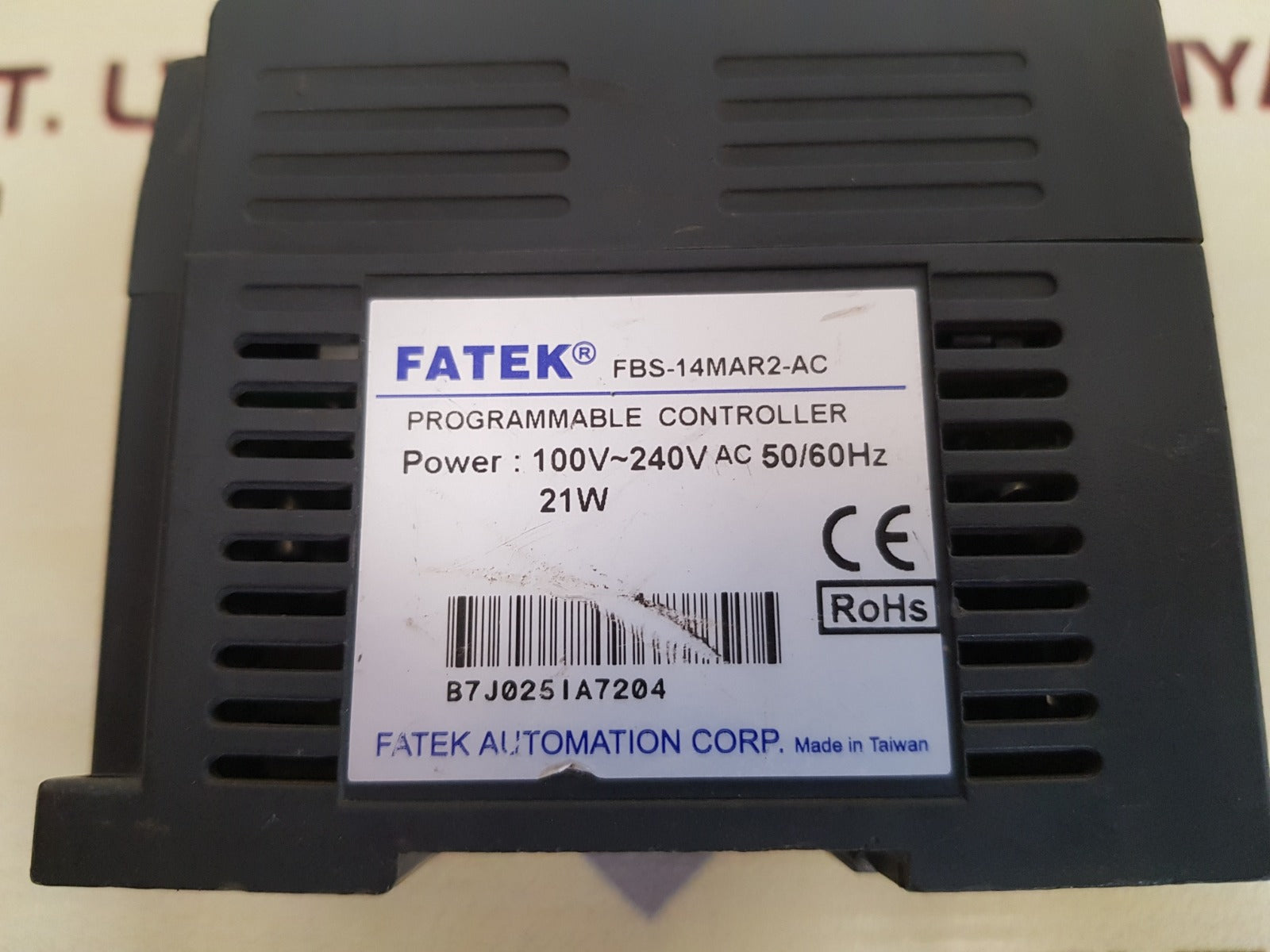 Fatek fbs-14mar2-ac programmable controller – Aeliya Marine Tech
