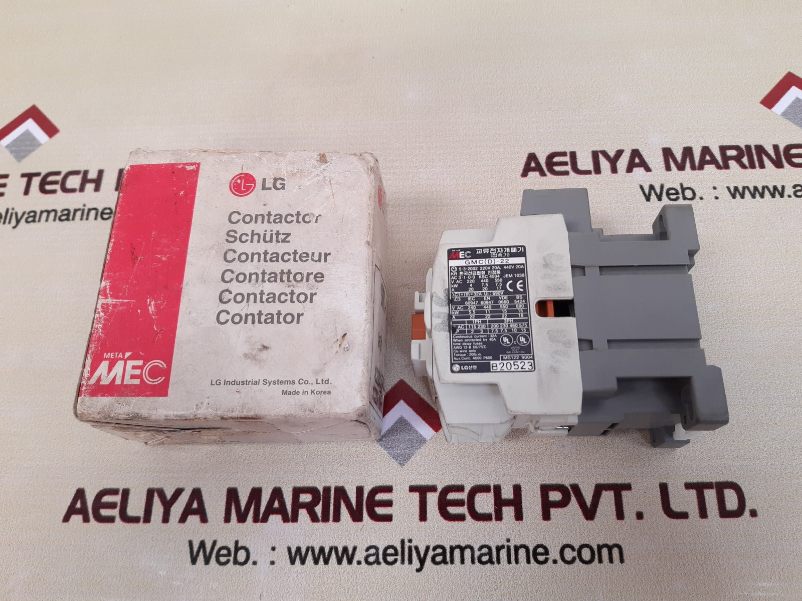 Meta Mec lg gmc(d)-22 contactor – Aeliya Marine Tech
