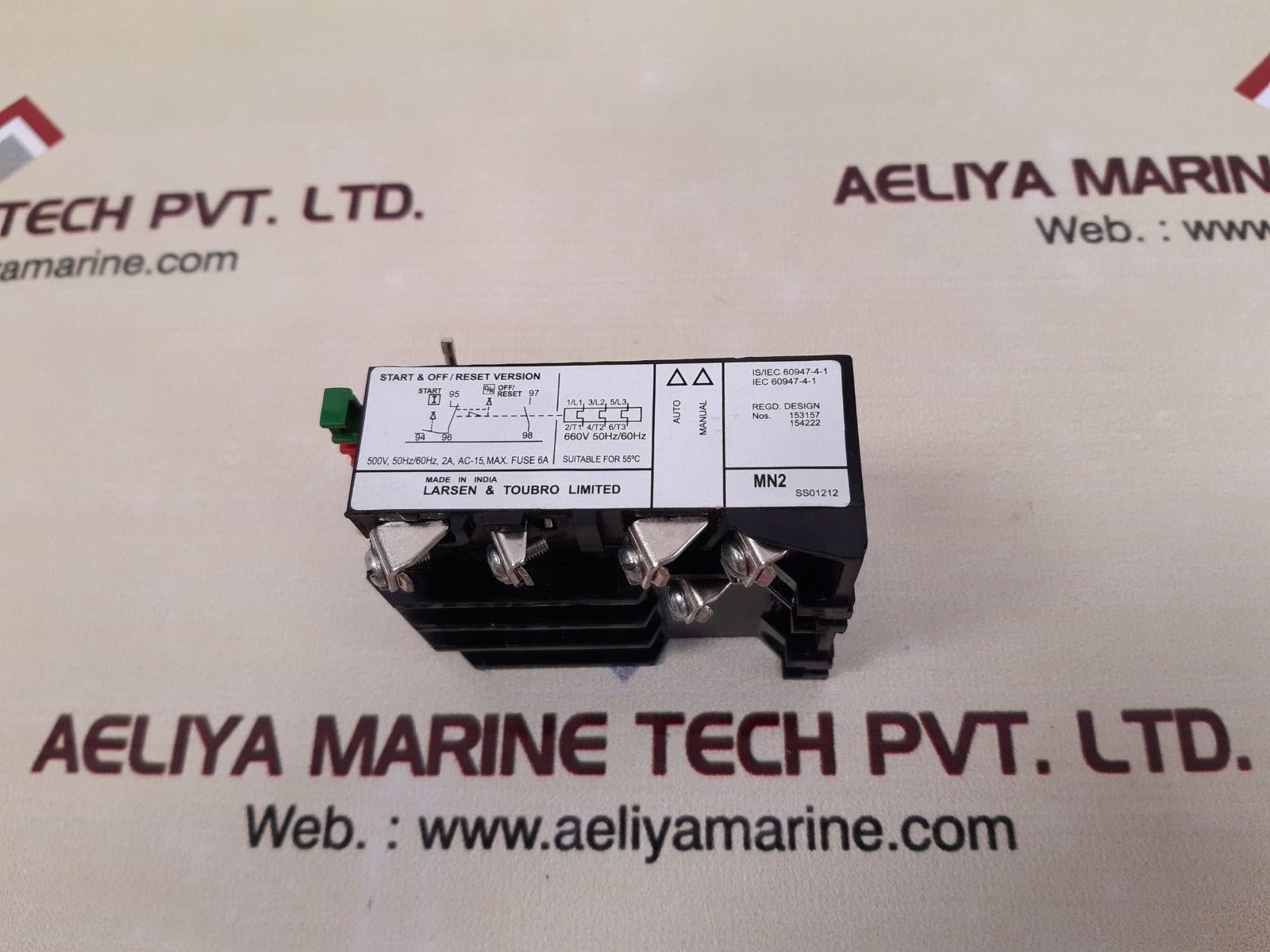 Larsen & toubro mn2 thermal overload relay – Aeliya Marine Tech