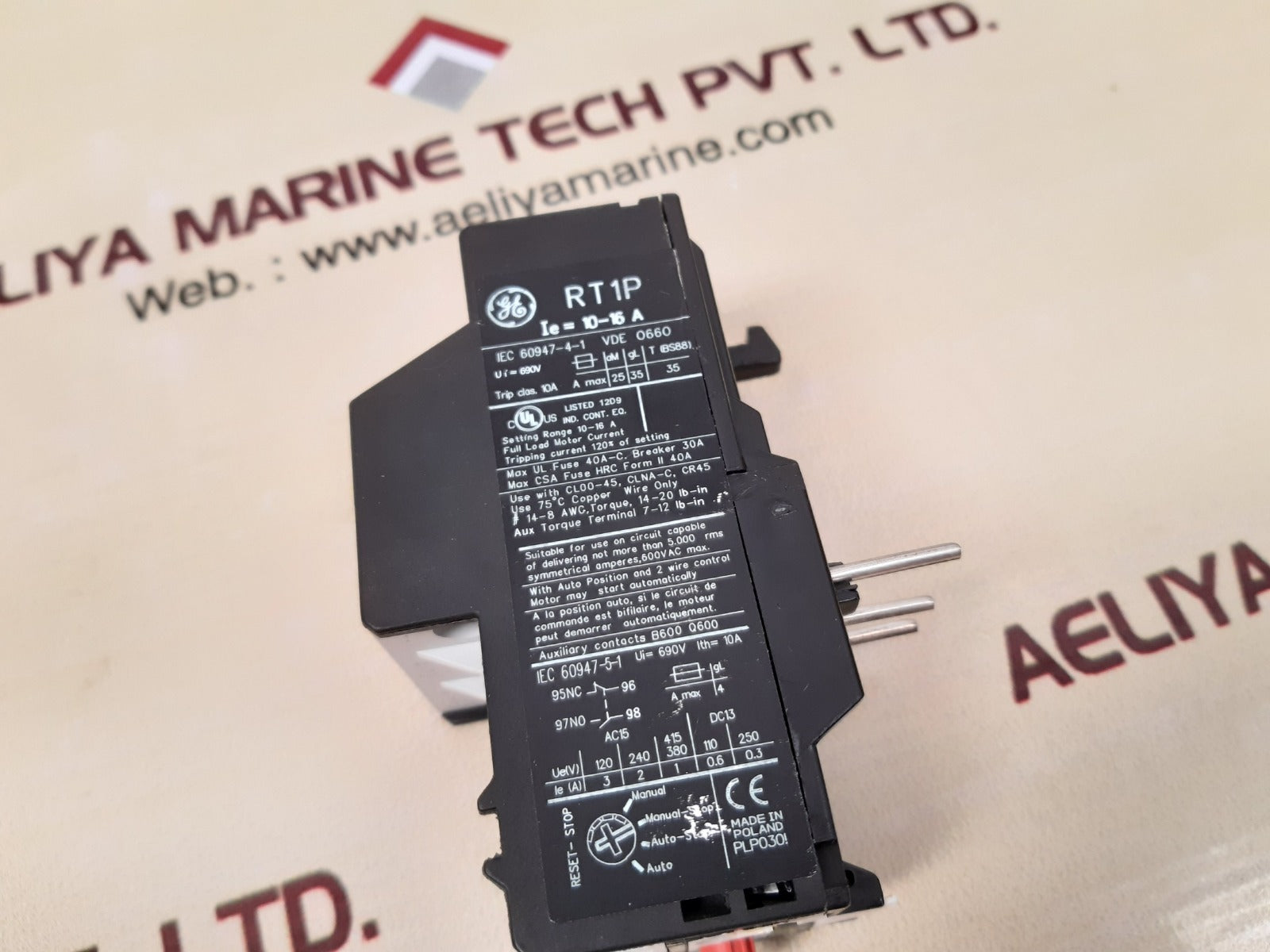 Ge rt1p overload relay – Aeliya Marine Tech®