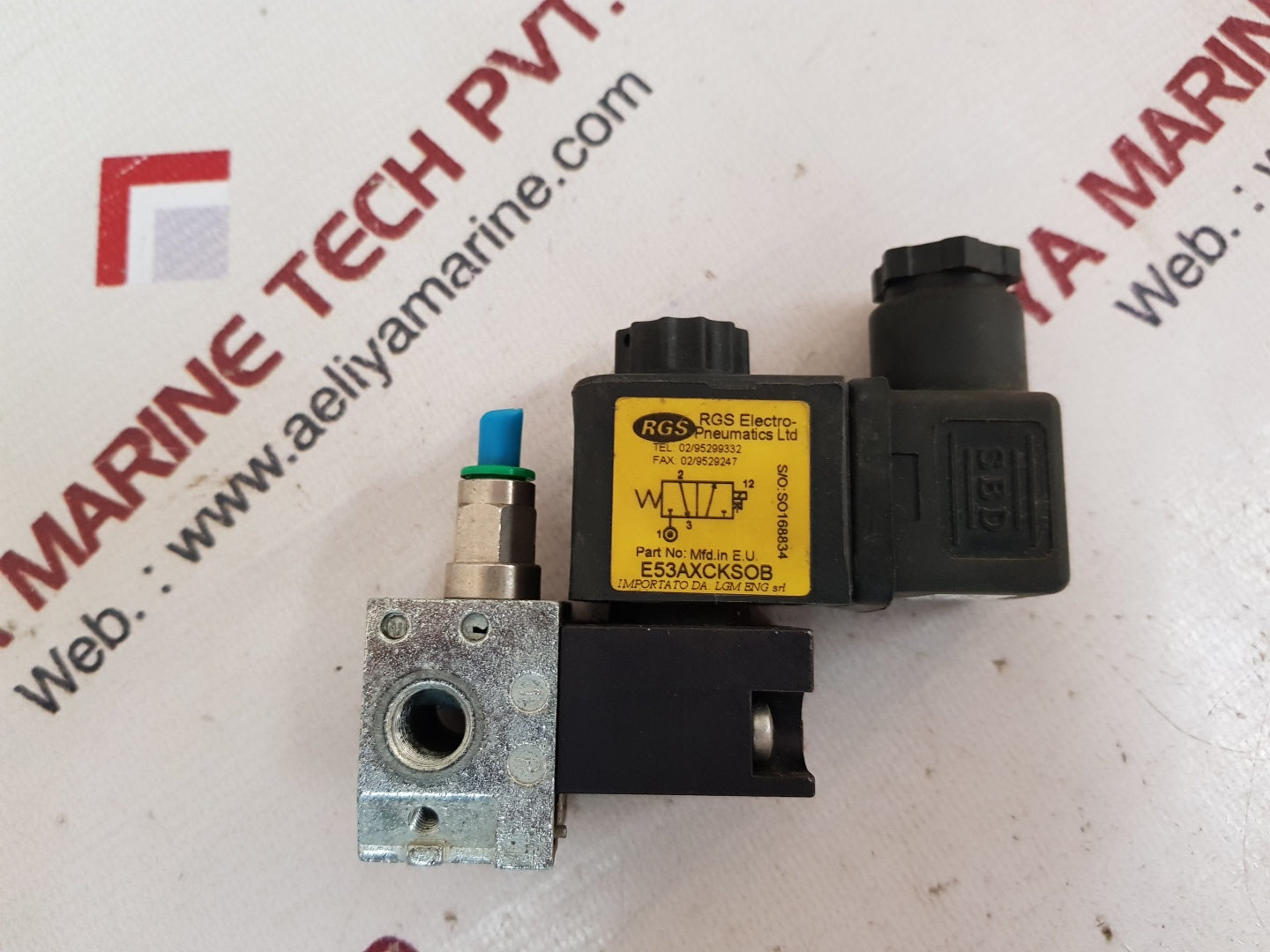 Rgs e53axcksob solenoid valve – Aeliya Marine Tech